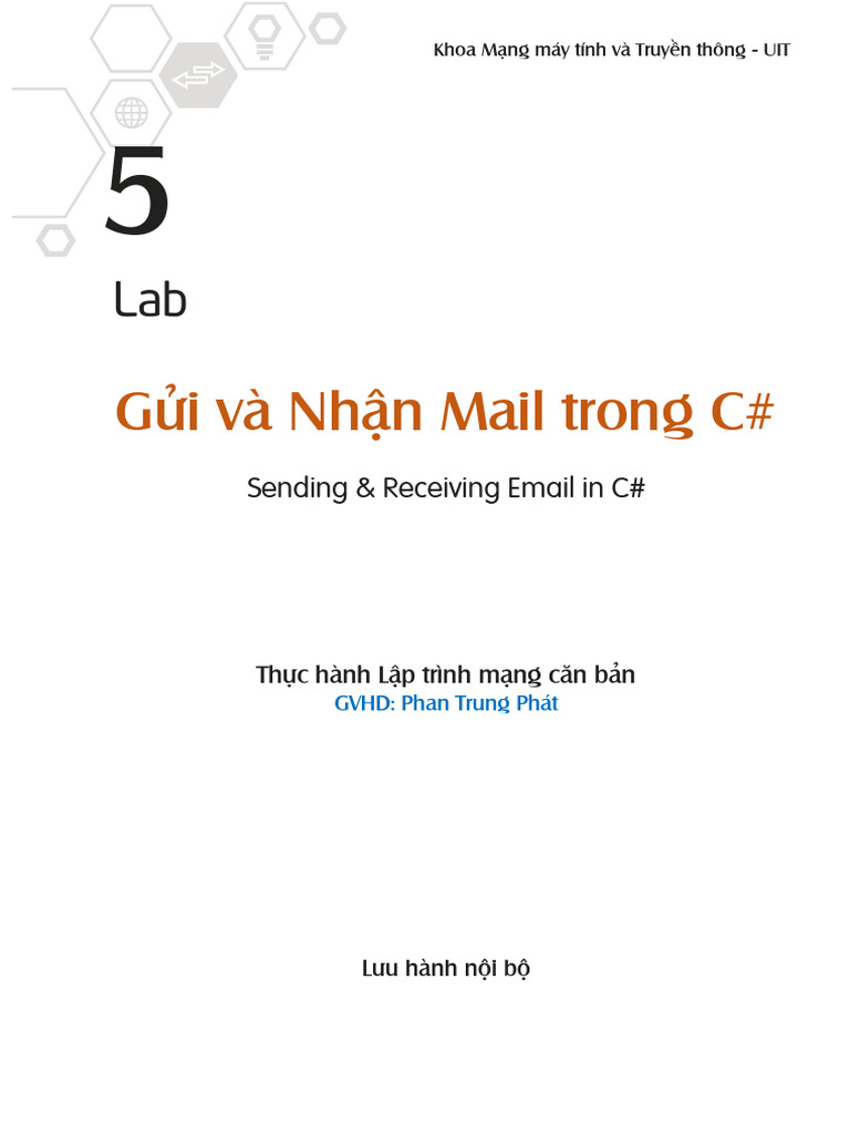Lab 5 - Sending Receiving Email in C# | PDF