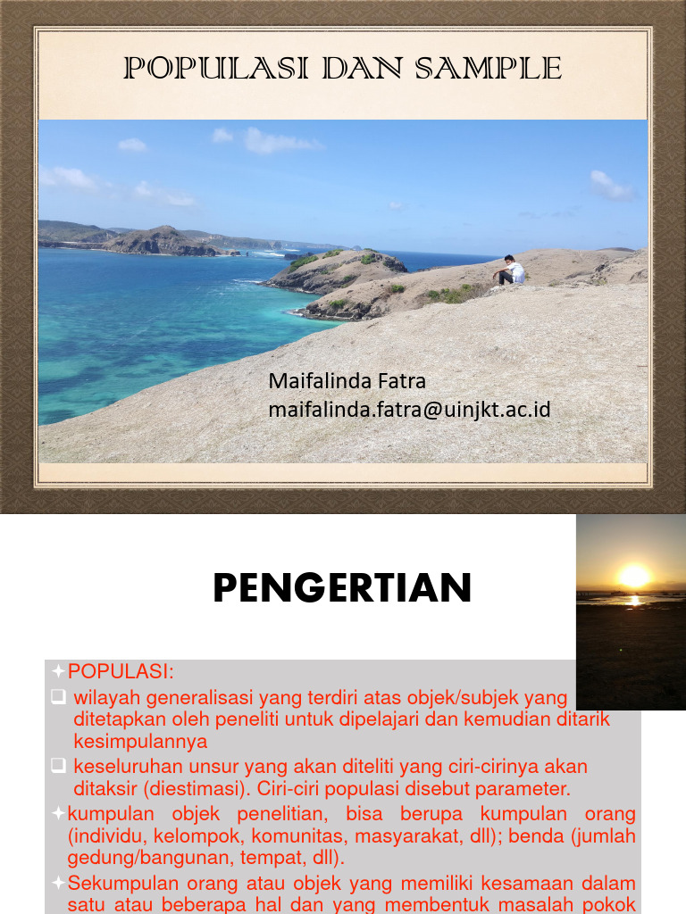 Populasi dan Sample-Edit | PDF