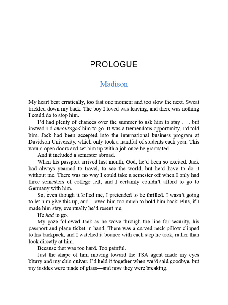 Prologue: Madison | PDF