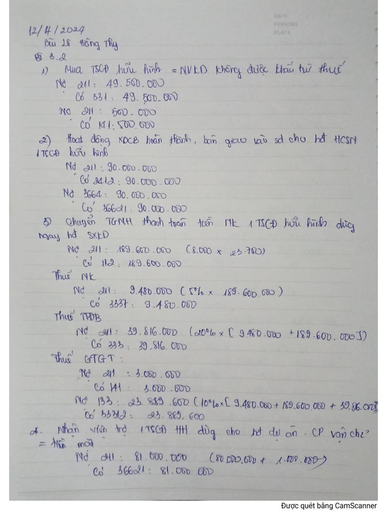 Bùi Lê H NG Thy - BT 3.2 Và 3.6 | PDF