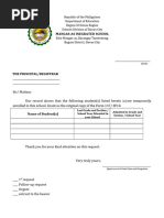 Form 137 Request Letter | PDF