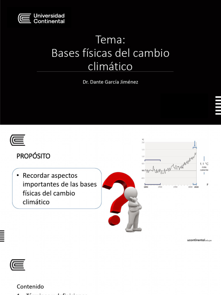 Tema Bases Fisicas Del Cambio Climático | PDF | Clima | Gases de efecto ...