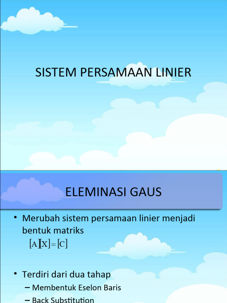 SPL 2 Matriks-Gauss | PDF