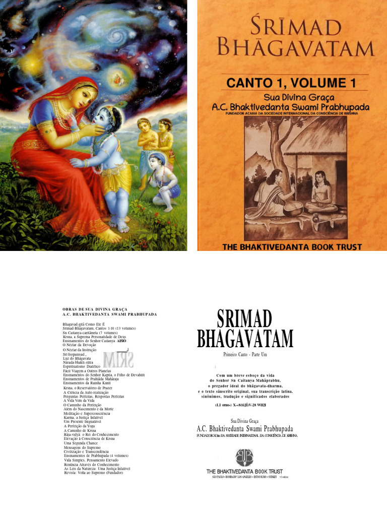 Srimad-Bhagavatam - Canto 1 - Tomo 1 A.C. Bhaktivedanta Swami Prabhupada | PDF | Deus | Sabedoria