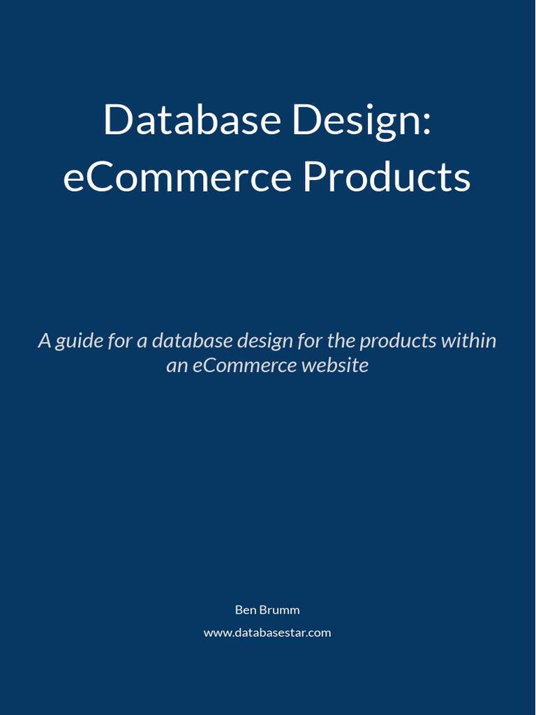 eCommerce Product Database Guide | PDF | Databases | Table (Database)