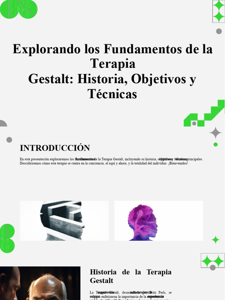 Explorando Los Fundamentos de La Terapia Gestalt Historia Objetivos y Tecnicas | Descargar ...