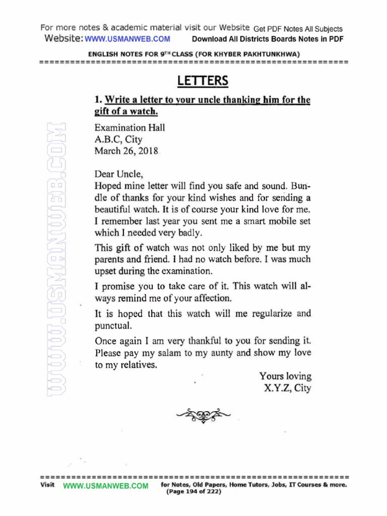 Letters - English Grammar | PDF