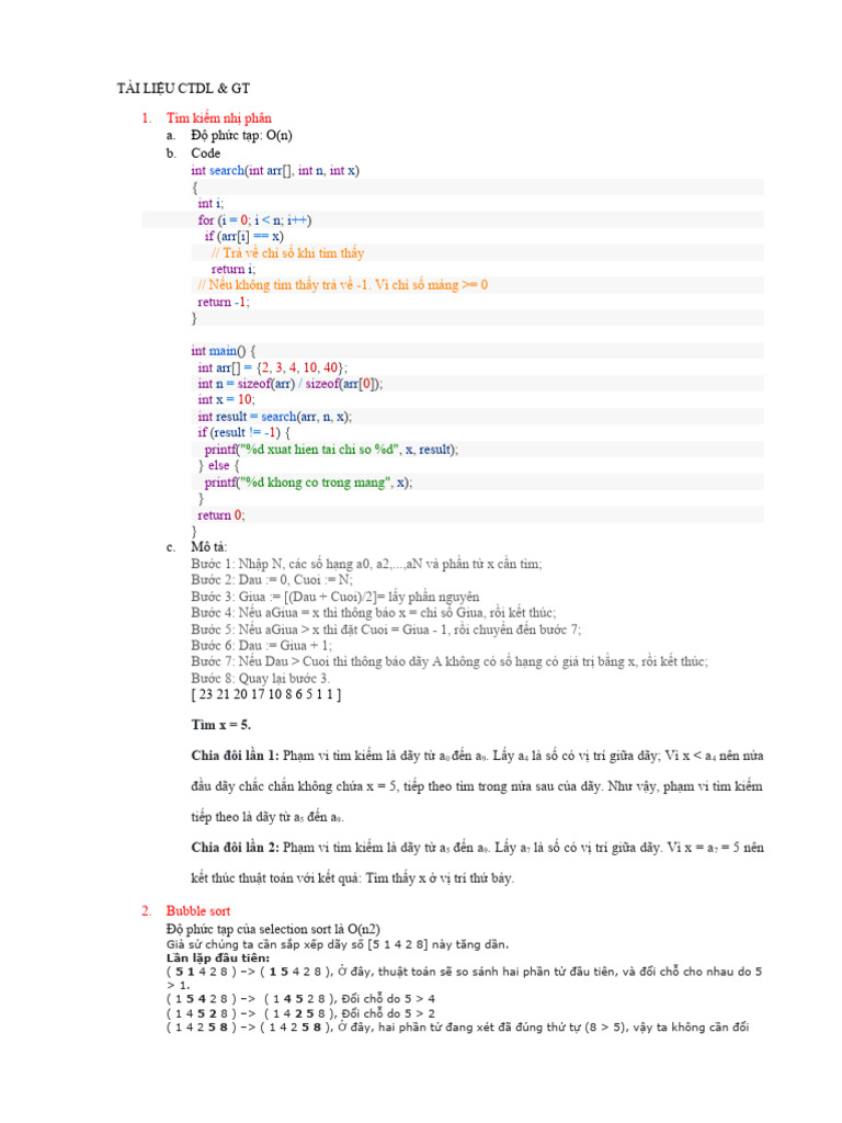 TÀI LIỆU CTDL | PDF
