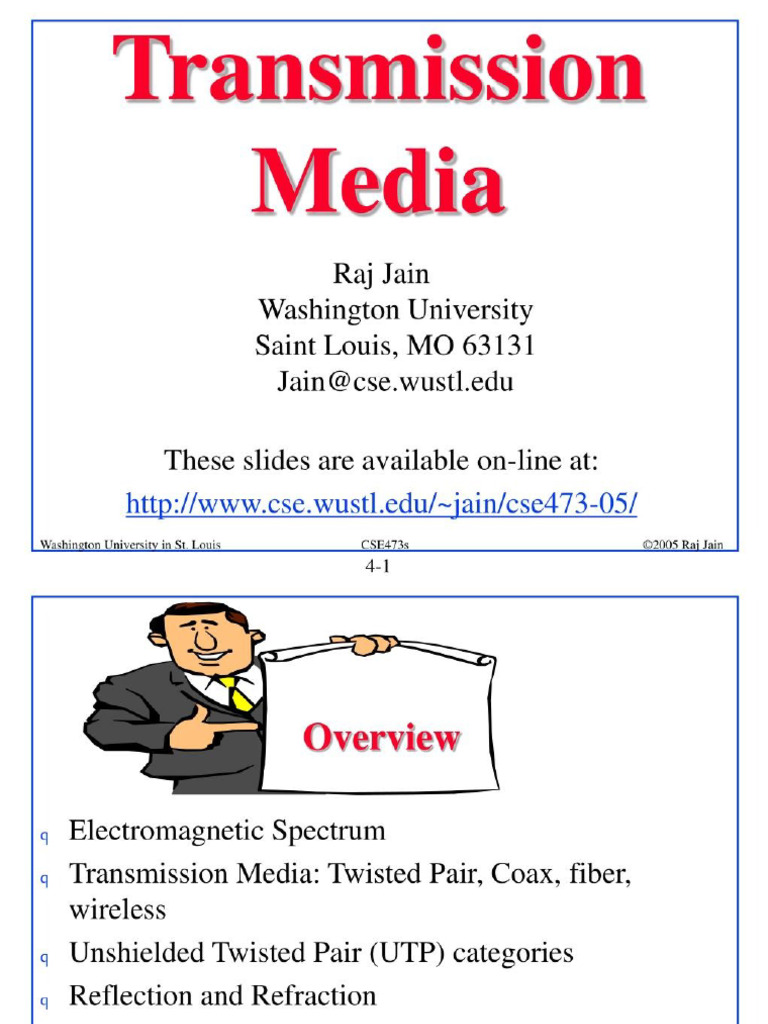 Topic#07, Transmission Media | PDF