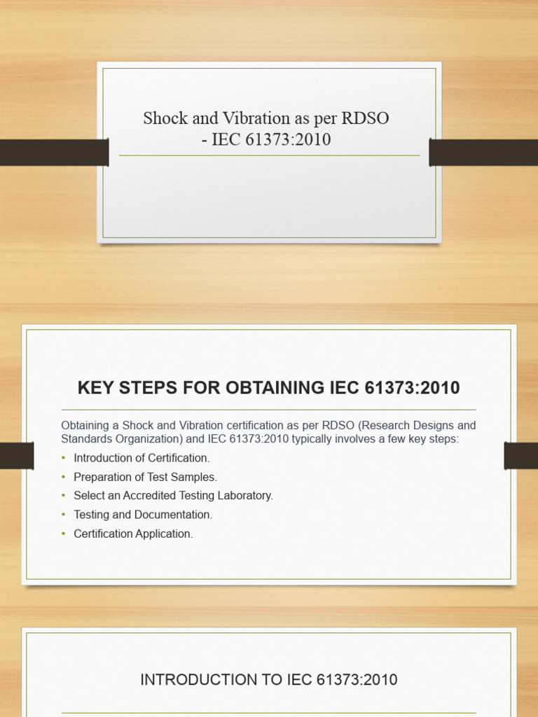 Shock and Vibration As Per RDSO - IEC | PDF | International ...