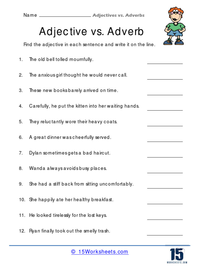 Adjective VS Adverd Worksheet 02 | PDF