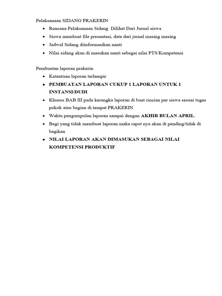 Kerangka Laporan PKL TKJ RPL 2023 | PDF