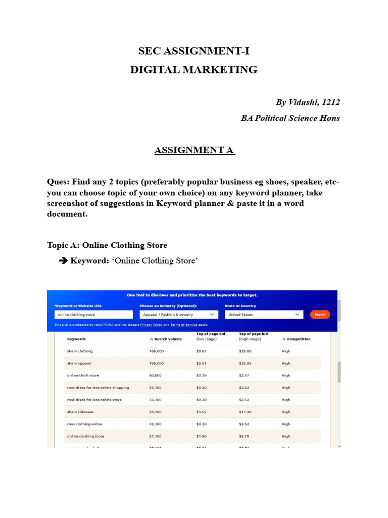 Sec Assignment | PDF | Search Engine Optimization | Tag (Metadata)