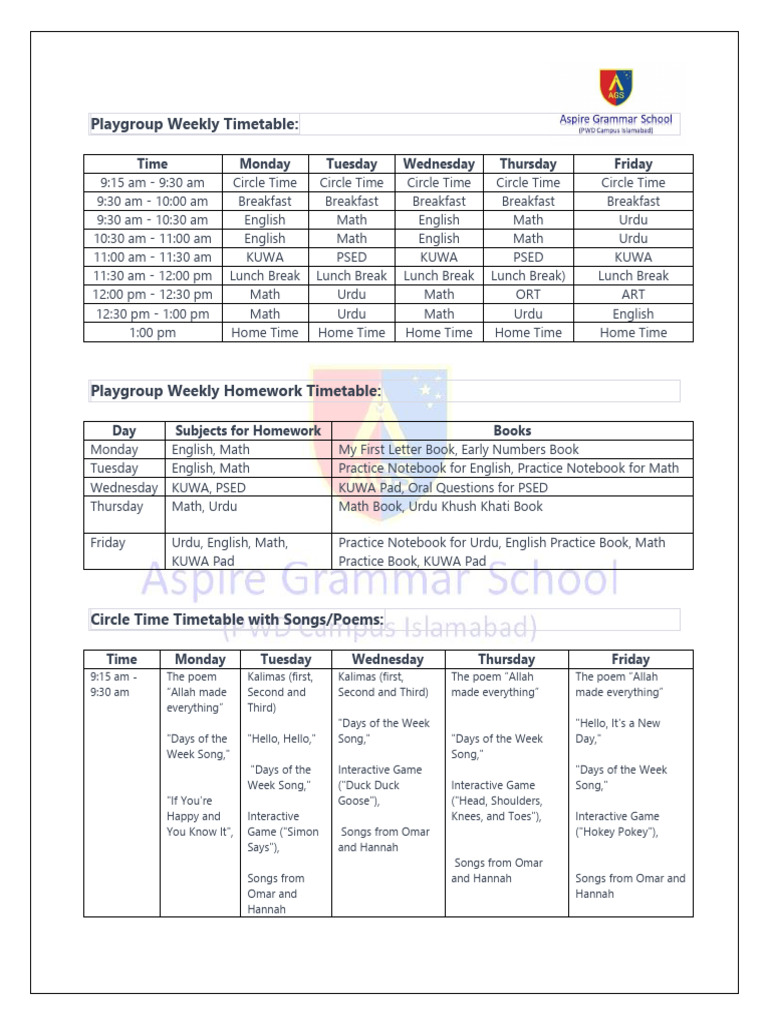 PG Timetable | PDF | Prophets And Messengers In Islam | Umar