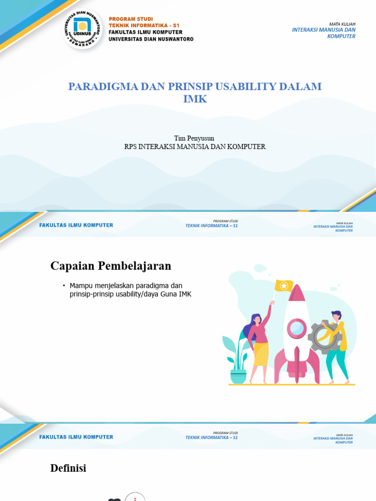 Pertemuan 2 Paradigma Prinsip Usabilty | PDF | Komputer