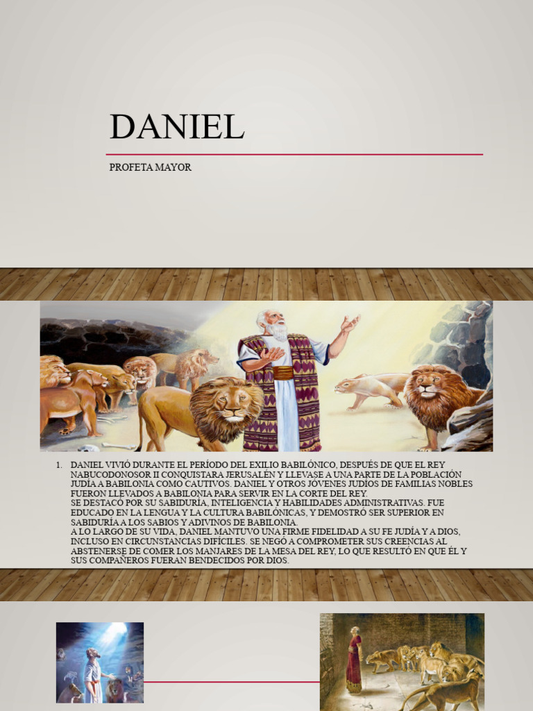 La Fe y Sabiduría de Daniel | PDF | Daniel (figura bíblica) | Creencia ...