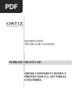 Ficha Tecnica Subbase Granular - B400 | PDF