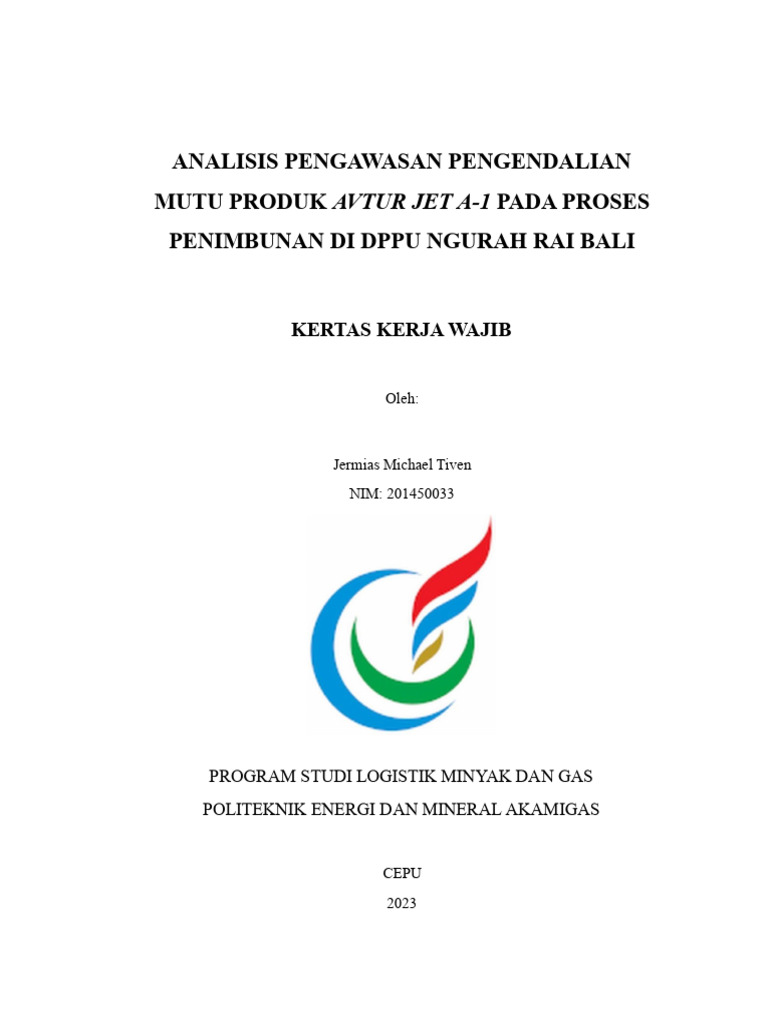 Jermias Michael Tiven KKW LOG III 2023 | PDF