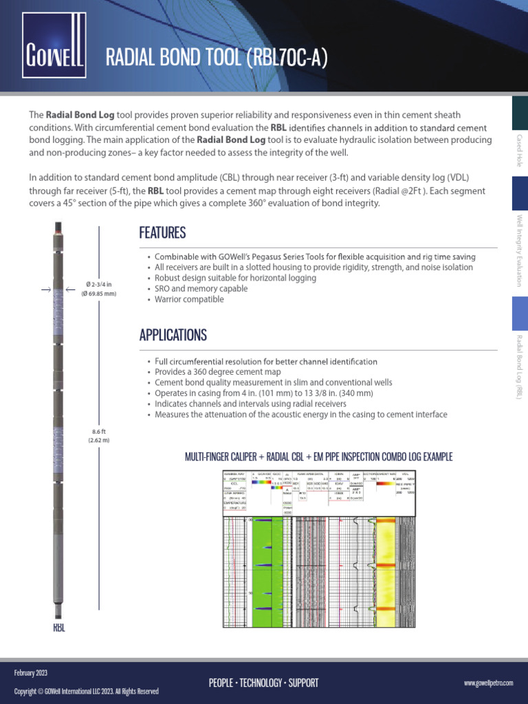WellIntegrity RBL+combined | PDF | Casing (Borehole) | Waves