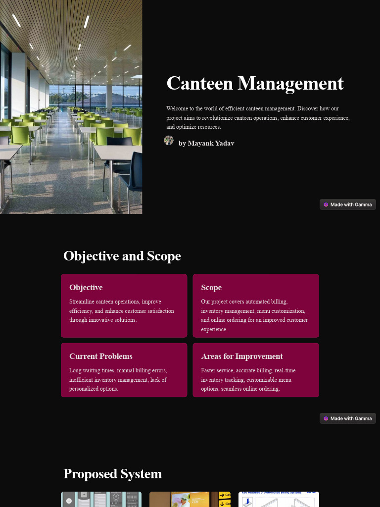 Canteen Management (1) | PDF | Point Of Sale | Information Science