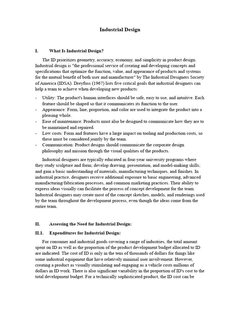 Industrial Design Essentials | PDF | Computer Aided Design | Usability
