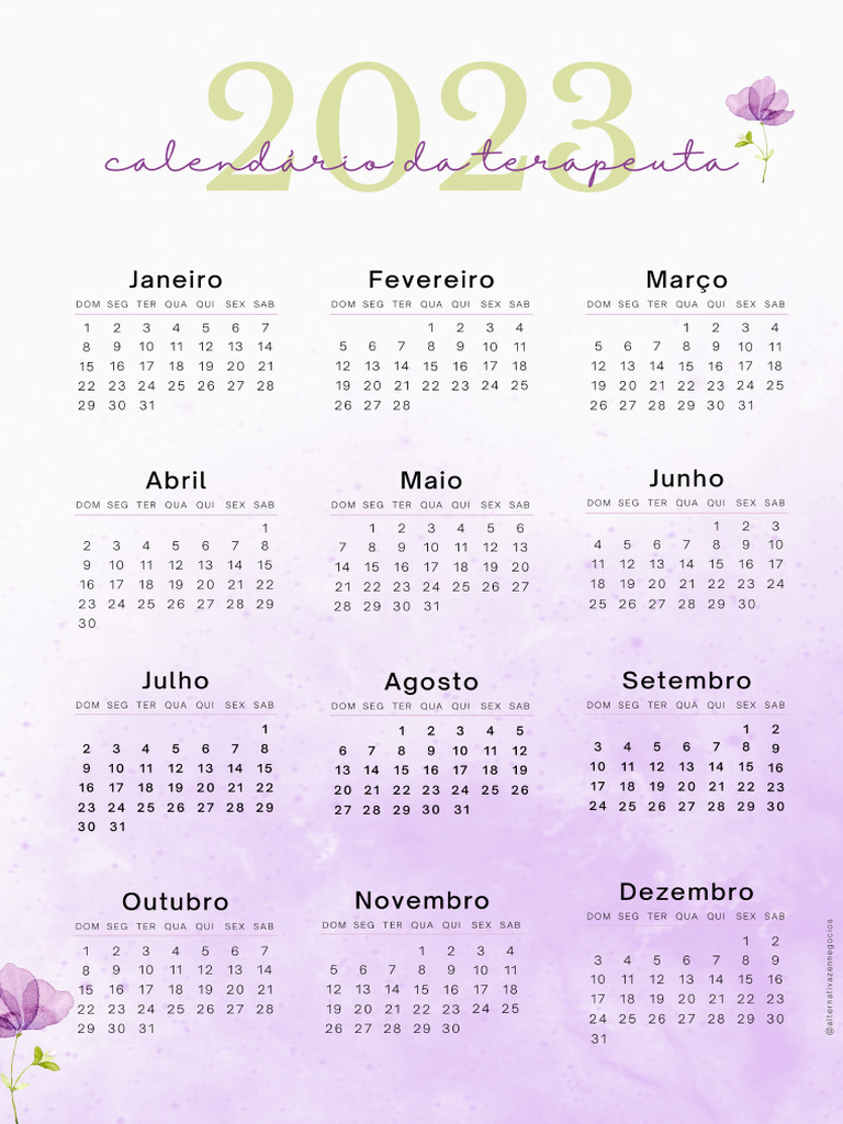 Calendário 2023 | PDF