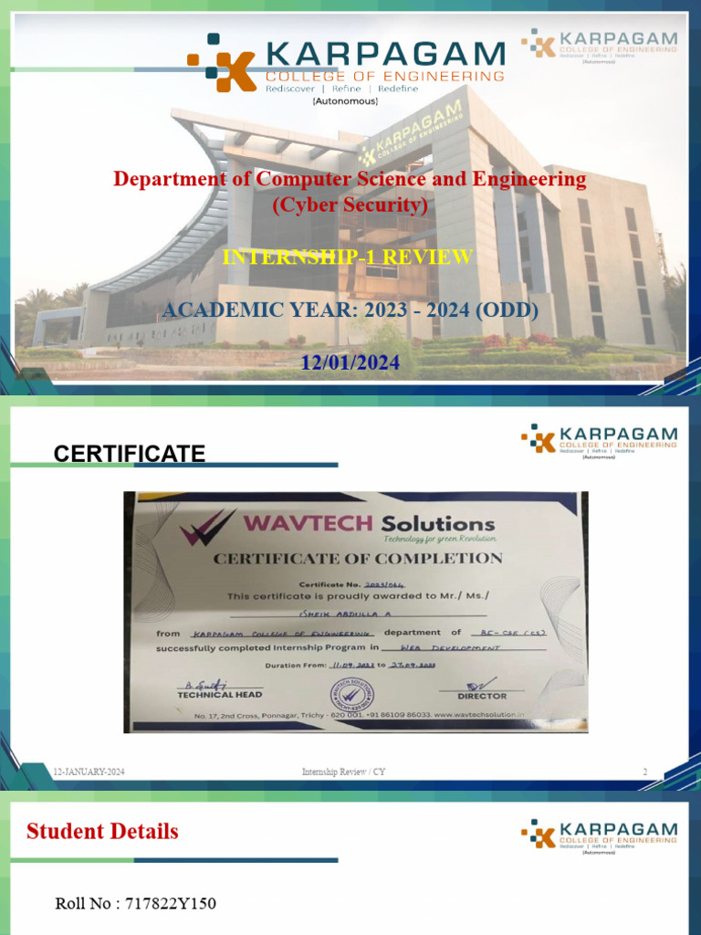 Sheik PPT | PDF | Web Development | Cyberspace