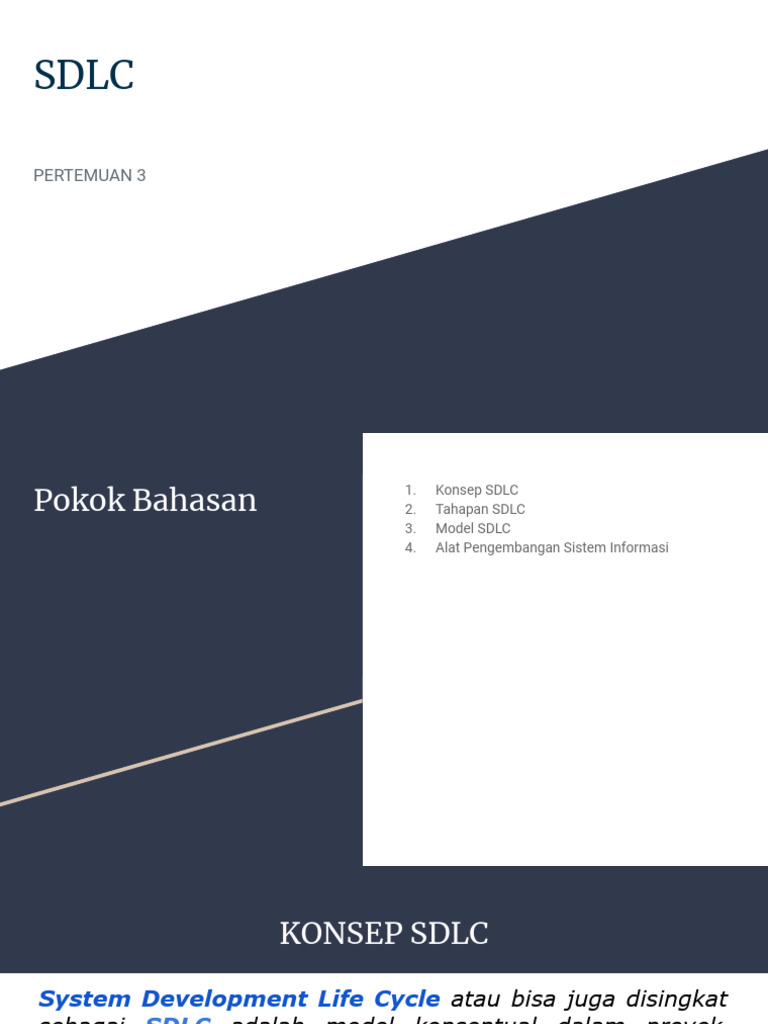 Pertemuan 3 - SDLC | PDF