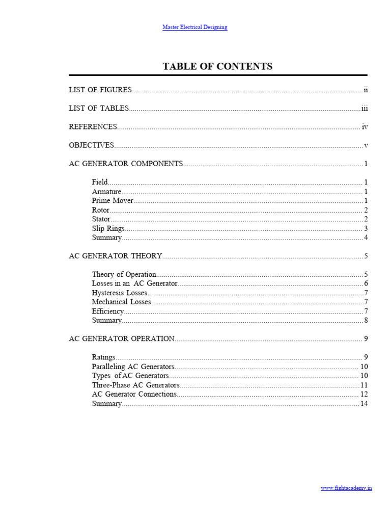 AC Generator Component Overview | PDF | Electric Generator ...