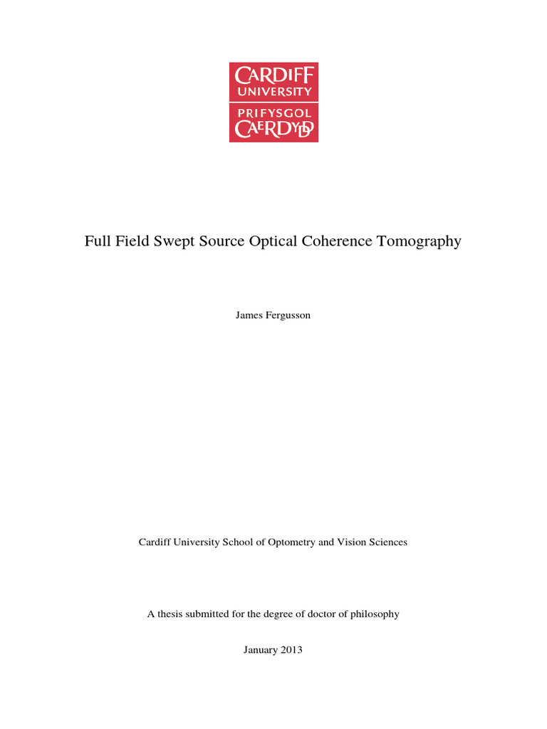 Fergusson - James - Thesis | PDF | Angular Resolution | Coherence (Physics)