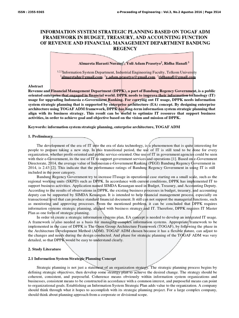 16.04.947 Jurnal Eproc | PDF | Enterprise Architecture | Strategic Planning