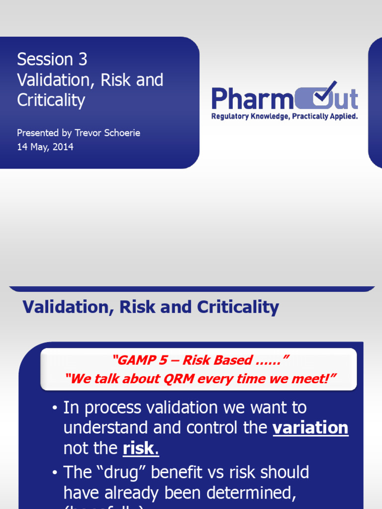 Validation RISK Criticality | PDF | Risk | Risk Assessment