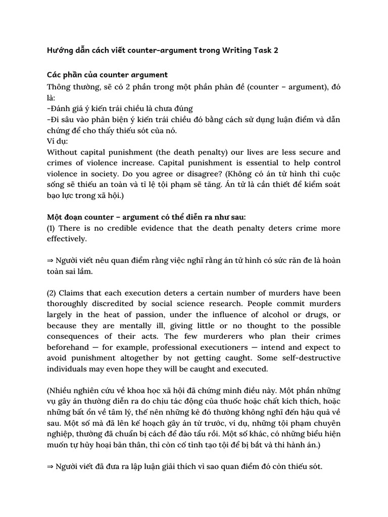 Counter Argument | PDF
