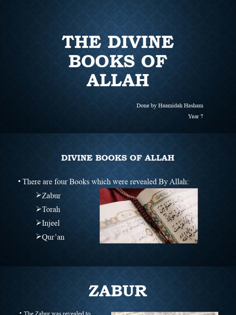 Divine Books of Allah Explained | PDF | Religion & Spirituality