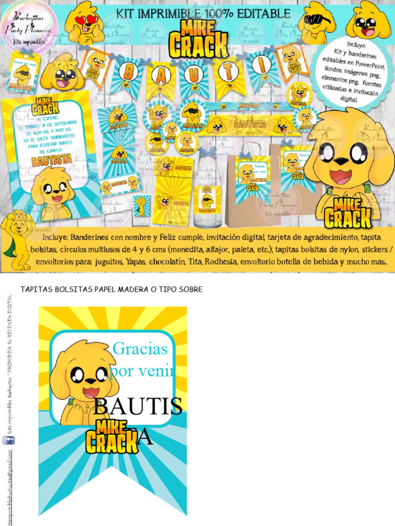 MIKECRACK Kit Imprimible | PDF