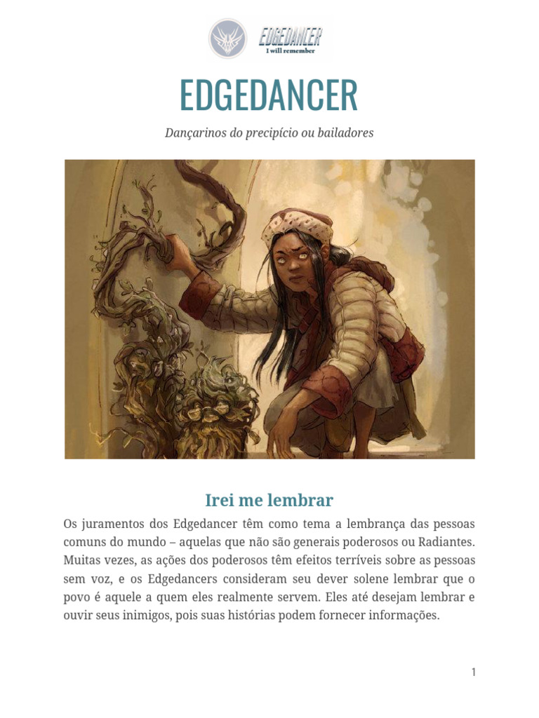 Edge Dancer | PDF | Vida | Atrito
