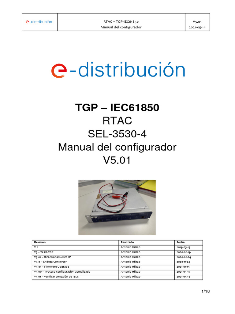 Manual Configuración RTAC IEC61850 | PDF | Dirección IP | Arquitectura ...