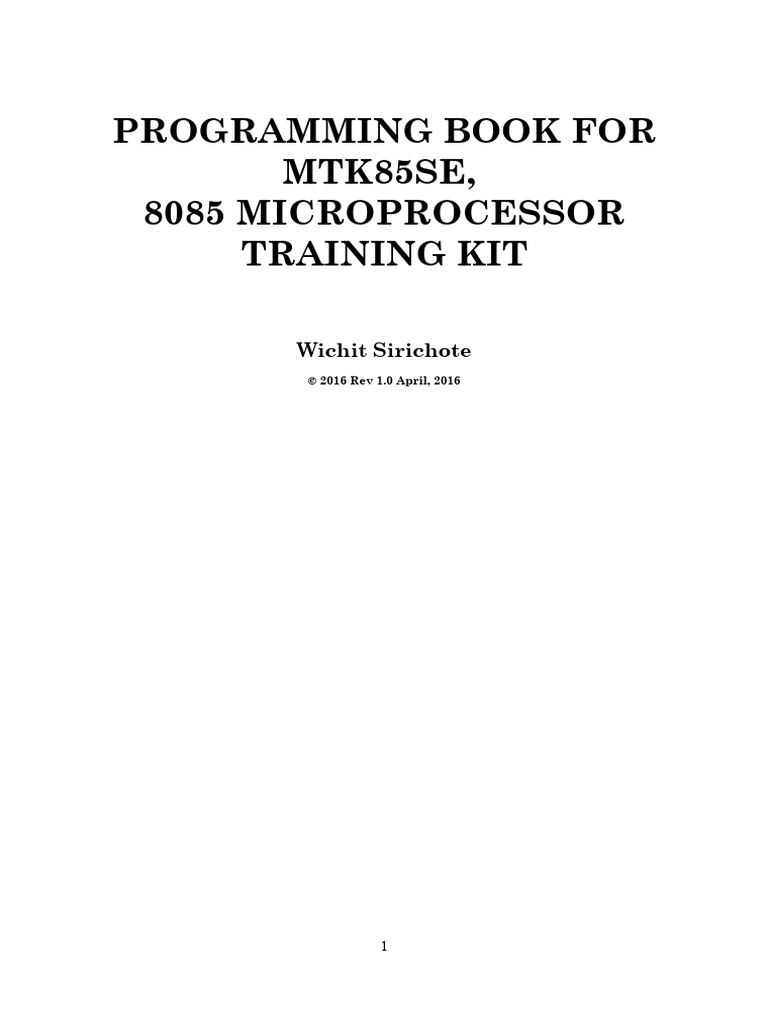 8085 Lab Book | PDF | Office Equipment | Electrical Engineering