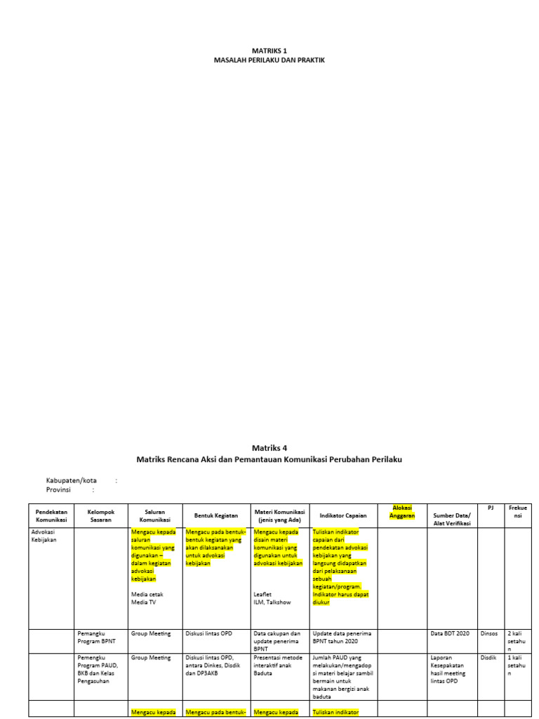 Matriks 4 - Contoh Tp2ak | PDF | Bisnis | Komputer