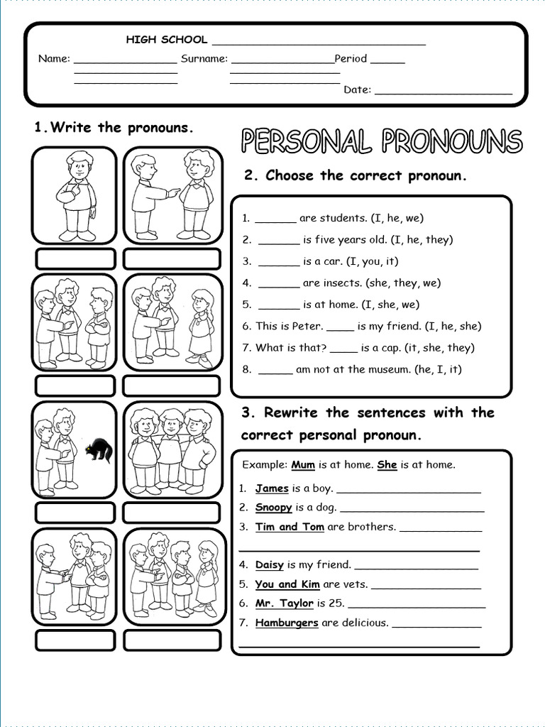 Personal Pronouns and Verb To Be | PDF