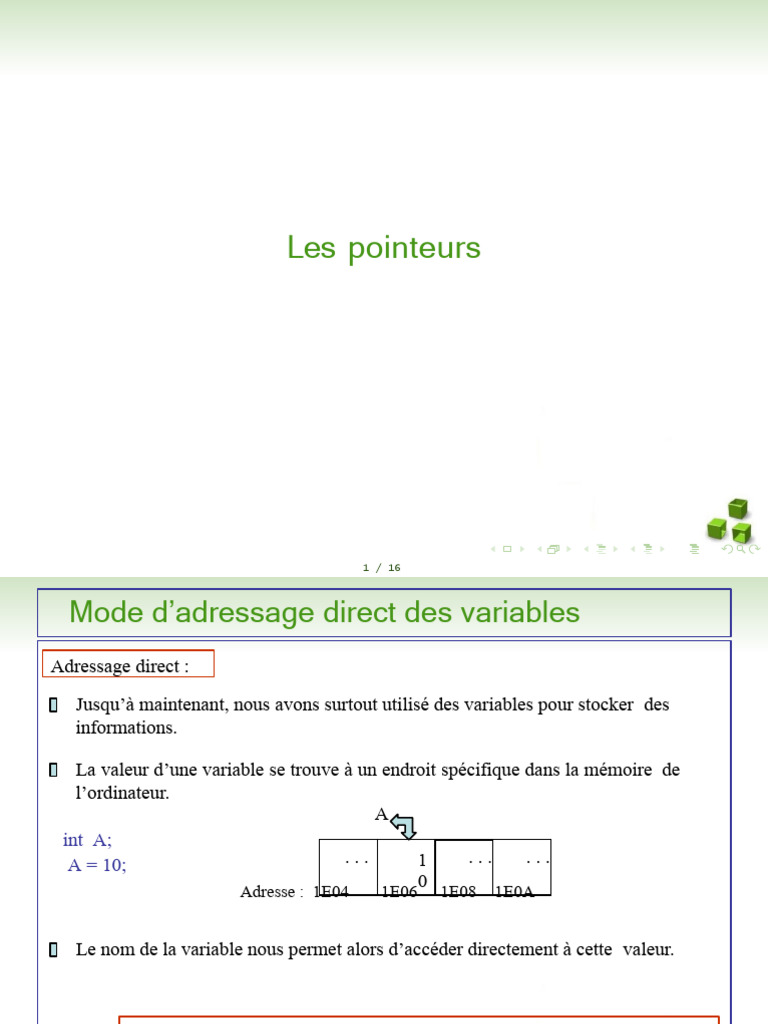 Introduction aux pointeurs en C | PDF | Pointeur (programmation ...