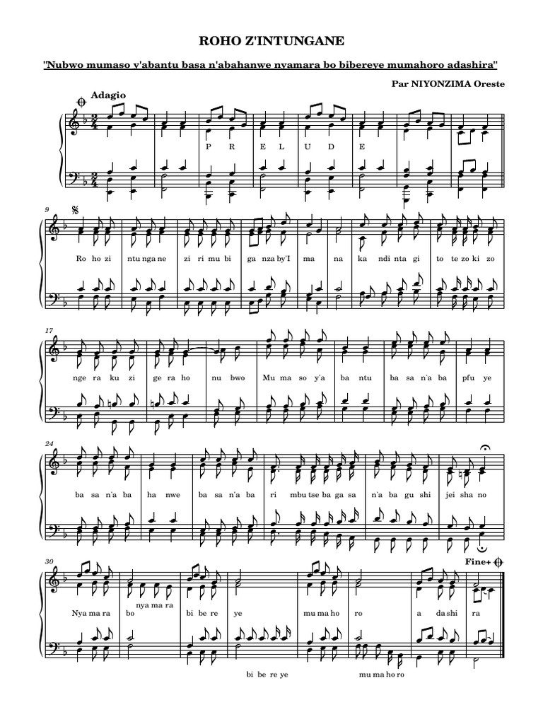 Roho Z'intungane Par Oreste | PDF