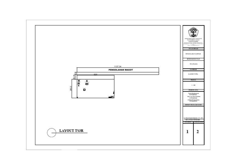 Layout TPA dan TPS3R di Jember | PDF