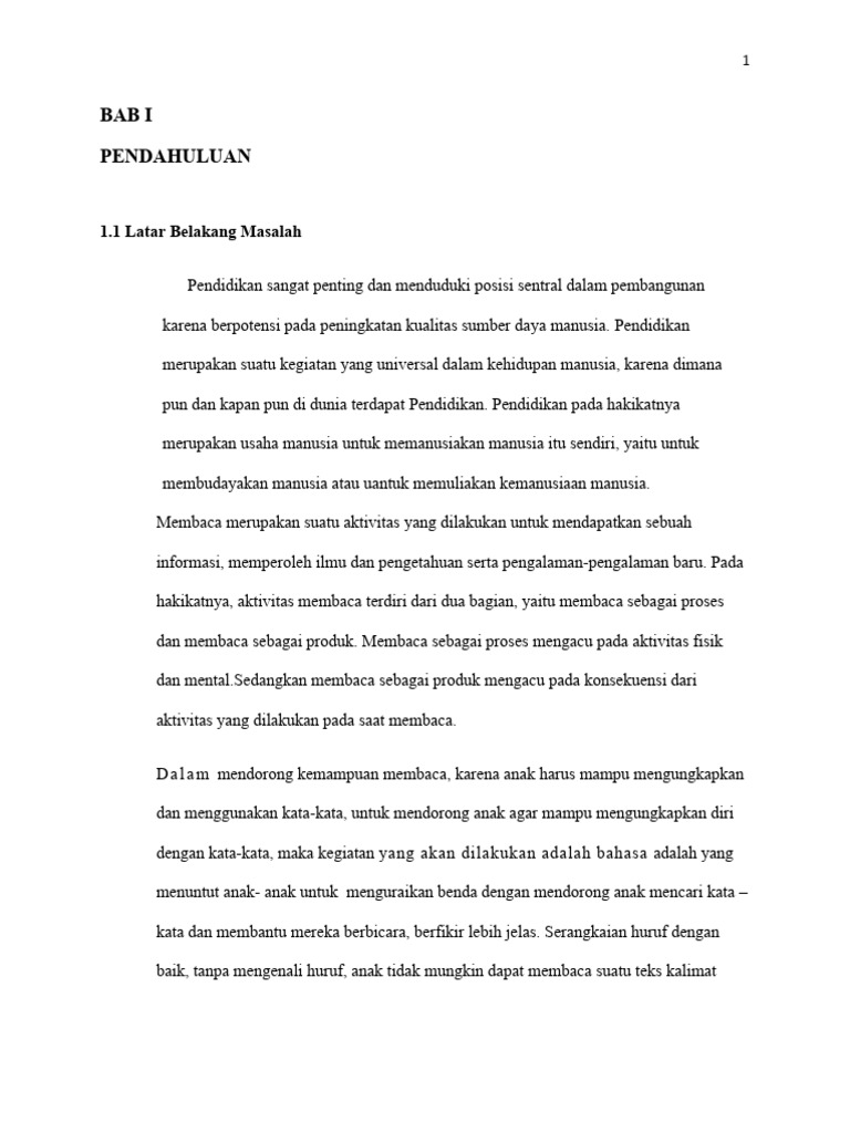 PROSAL | PDF | Karier & Perkembangan