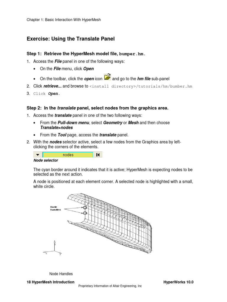 Excersice 2 - Using the Translate Panel | PDF | Button (Computing) | Window (Computing)