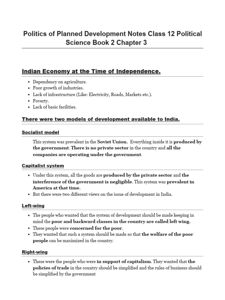 Class 12 Chapter 3 Political Science Book 2 Notes English Medium | PDF ...