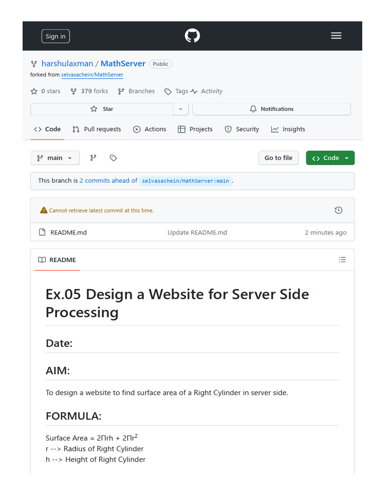 Ex 05 Mathserver | Download Free PDF | Web Server | Internet & Web