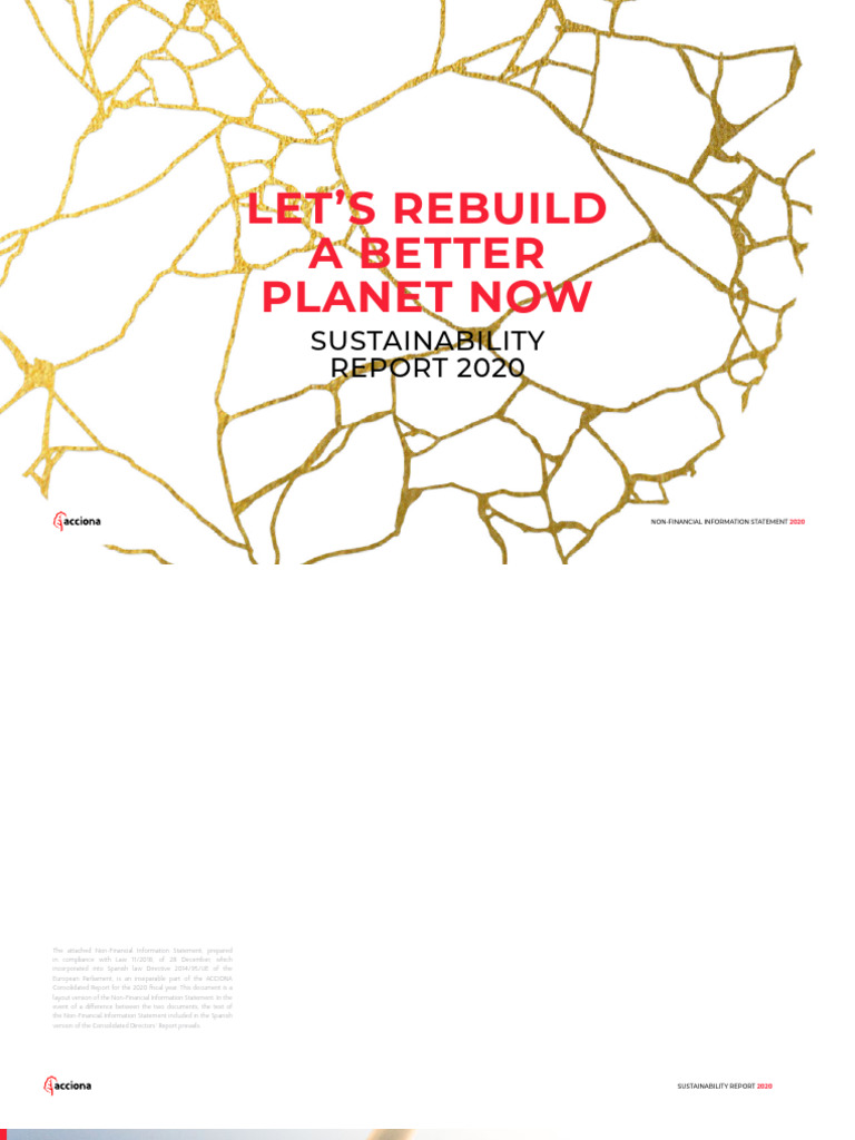 acciona_2020 | PDF | Sustainability | Infrastructure acciona_2020 | PDF | Sustainability | Infrastructure