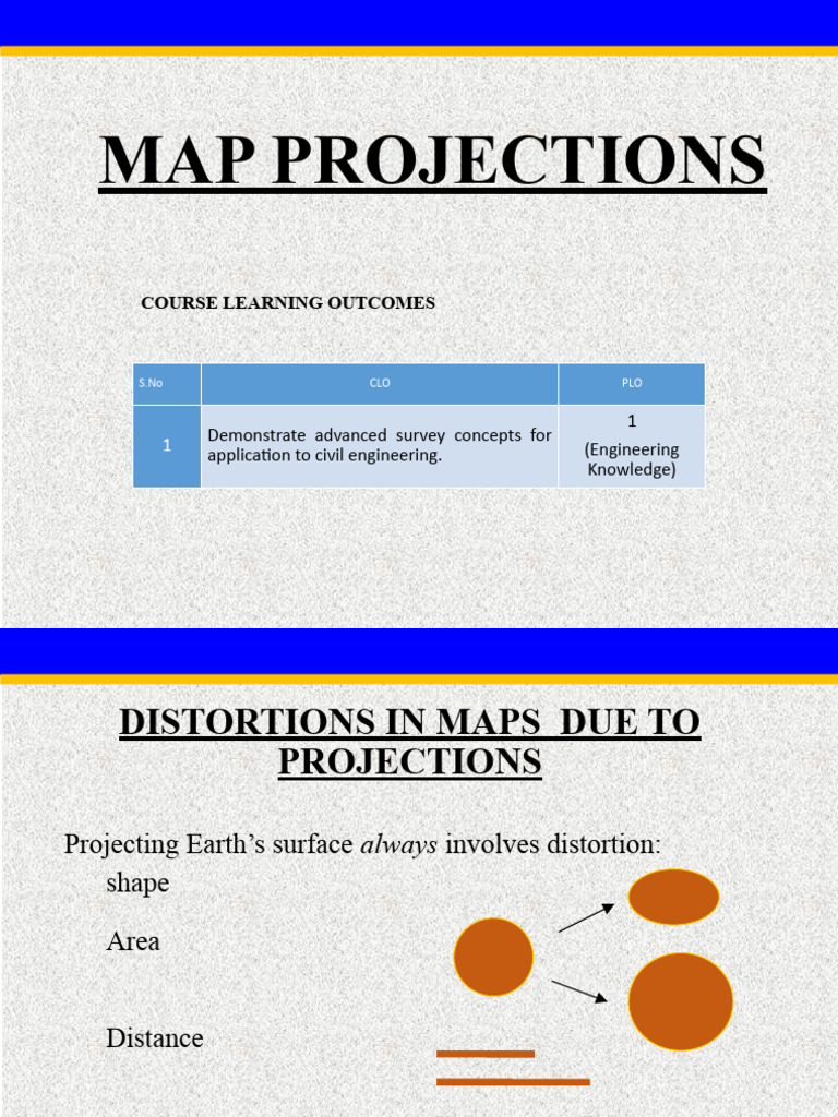 Map Proj Lesson - 2 Updated | PDF | Metrology | Navigation