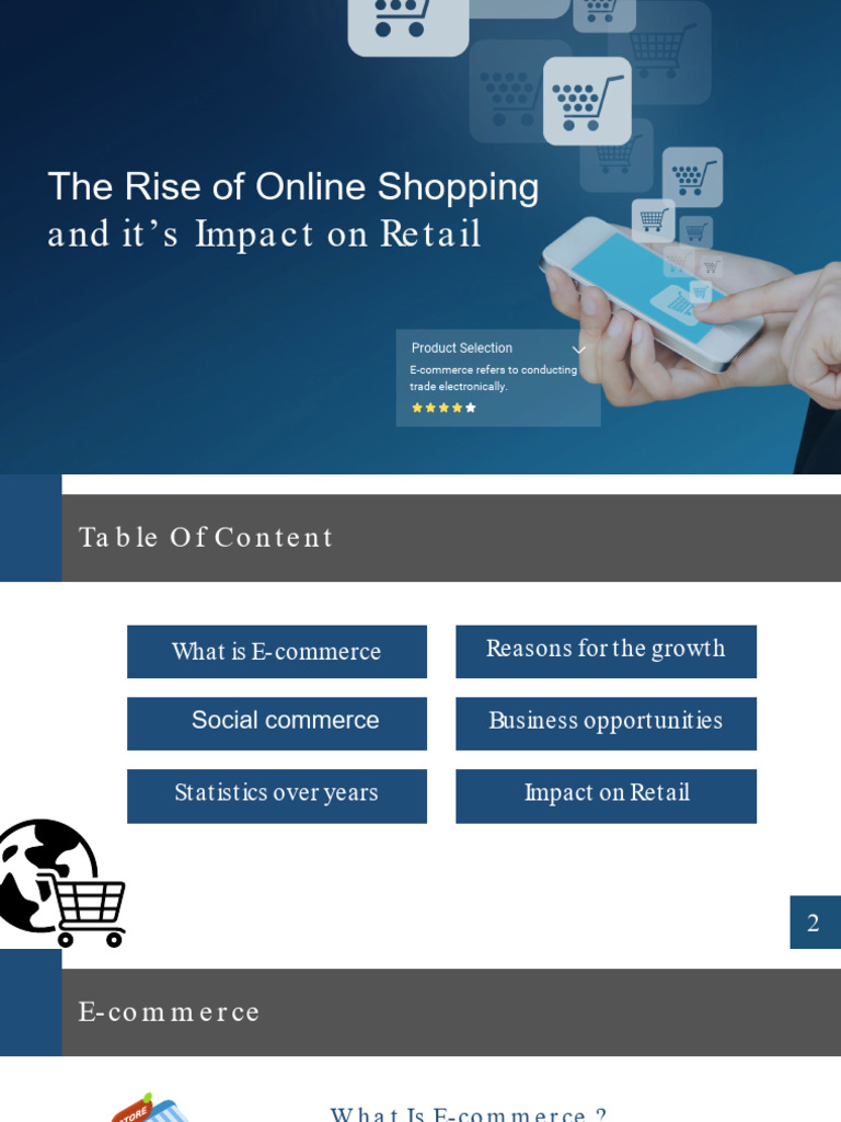 The Rise of Online Shopping and It's Impact On Retail - V1 | PDF | E ...